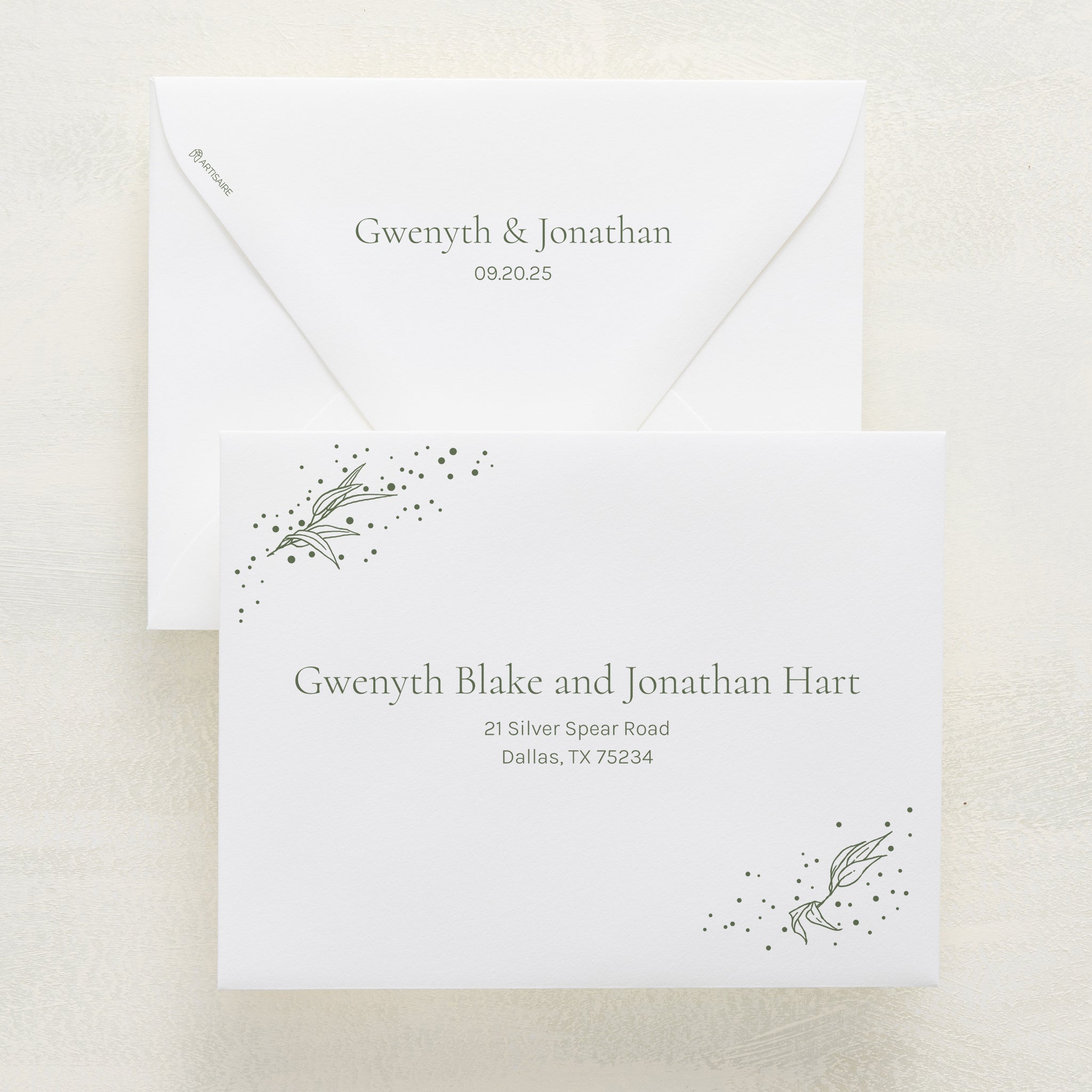 Full Bloom Custom Reply Envelopes