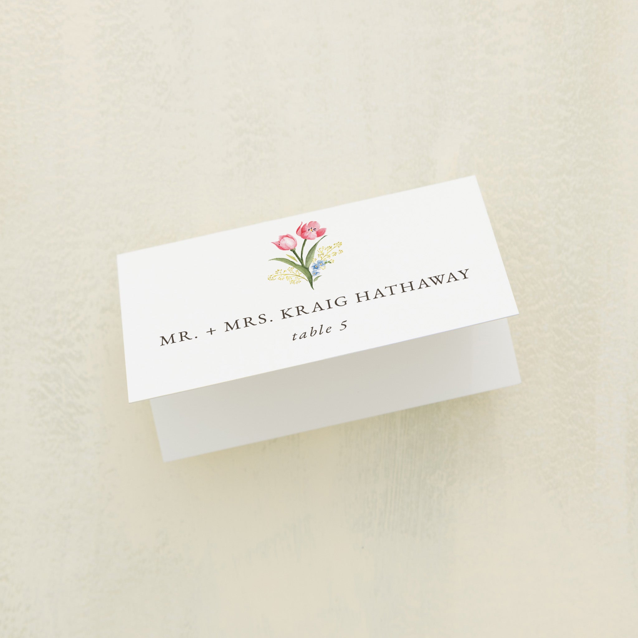 Tete A Tete Place Card