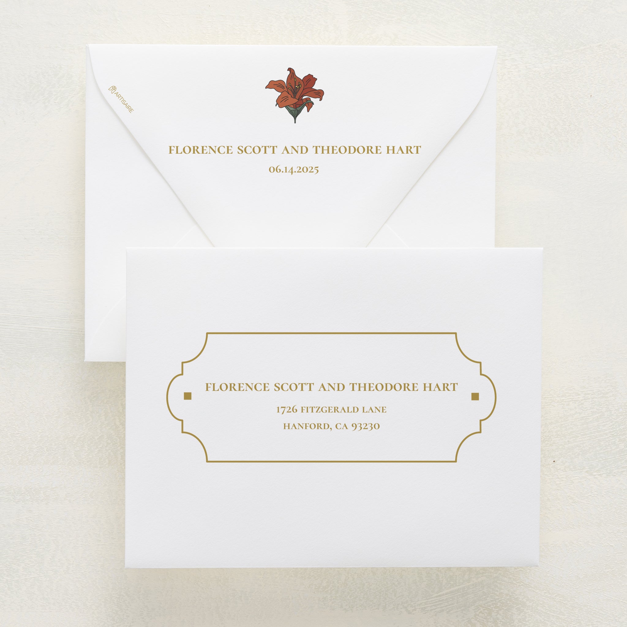 Lily Nouveau Custom Reply Envelopes