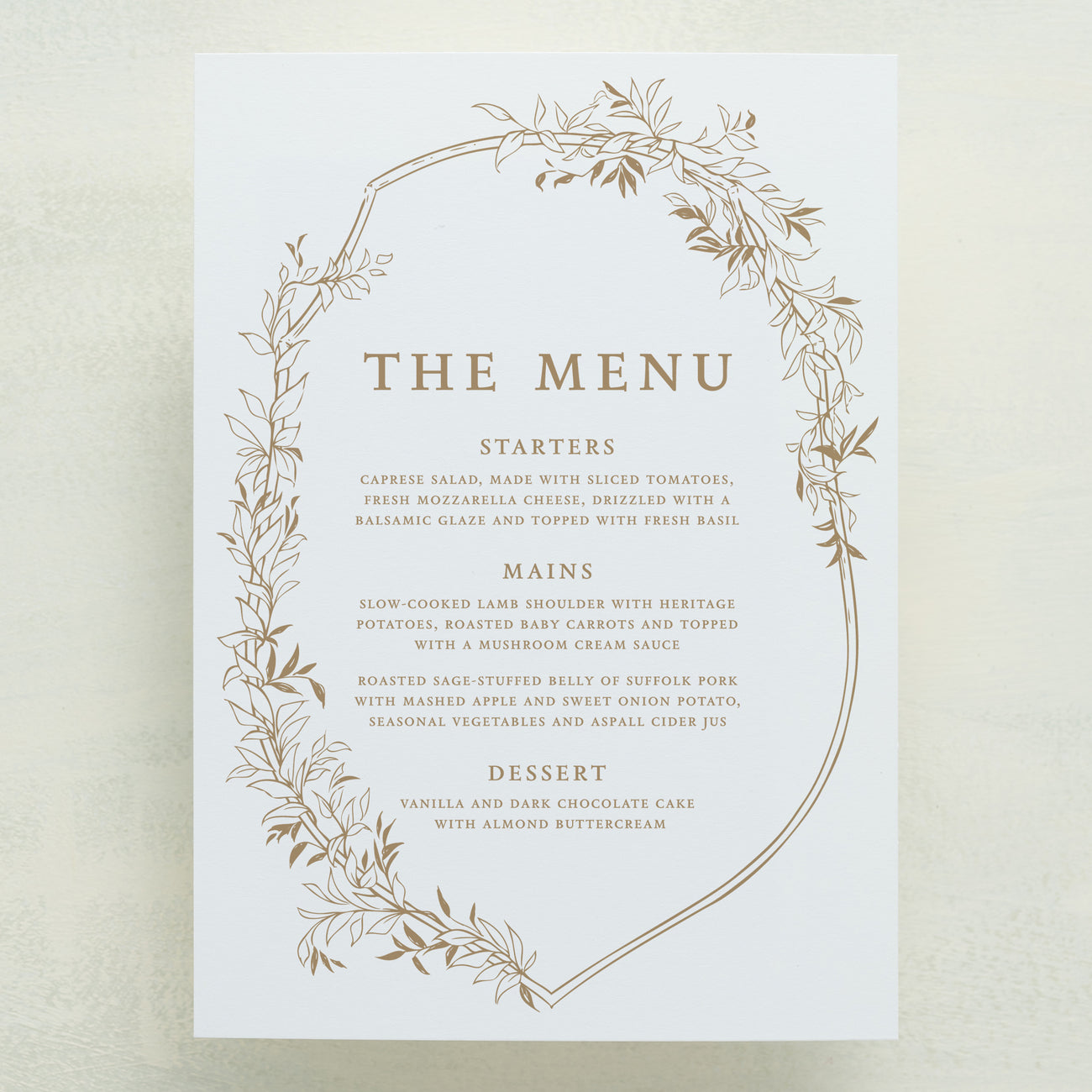 Monarch Menu