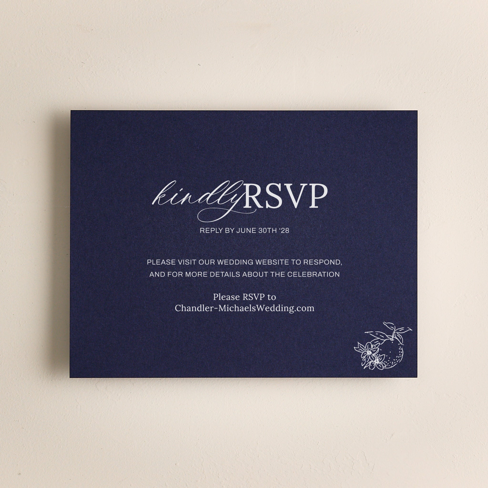 Blossom Digital RSVP Card